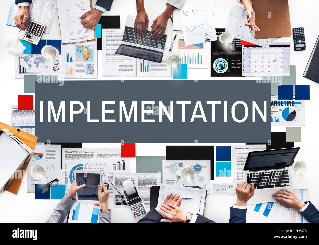 Implementation Achieve Effect Installing Perform Concept Stock Photo ...