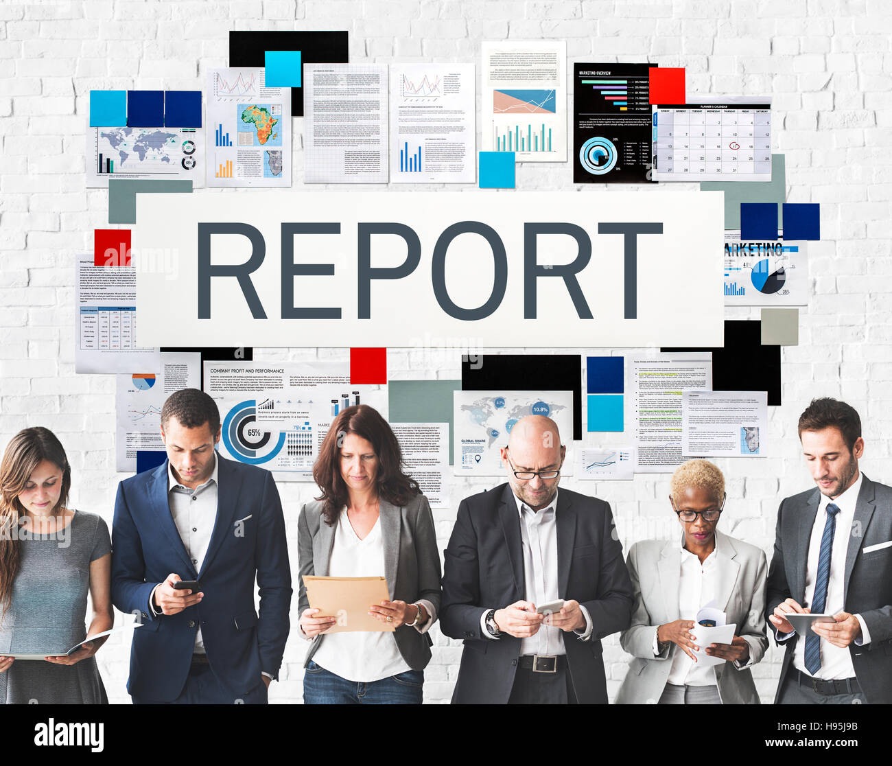 Report Information Minutes Organization Concept Stock Photo - Alamy