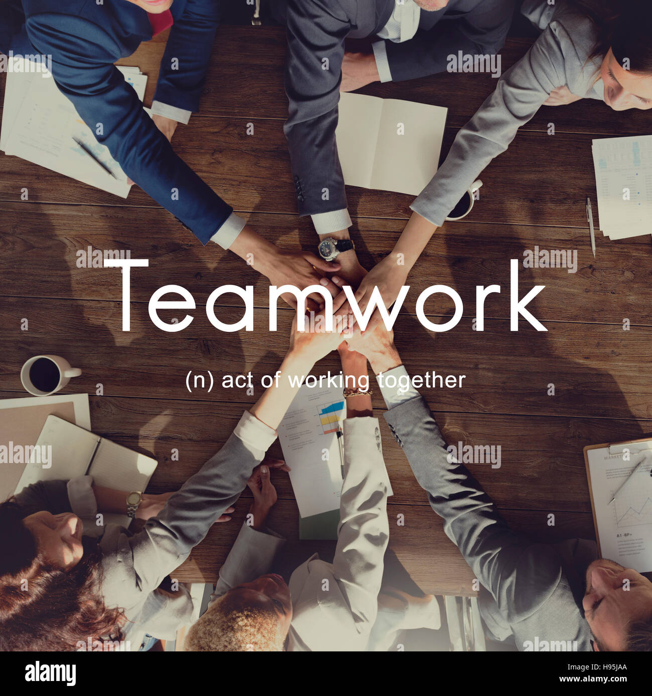Teamwork Alliance Collaboration Company Team Concept Stock Photo - Alamy