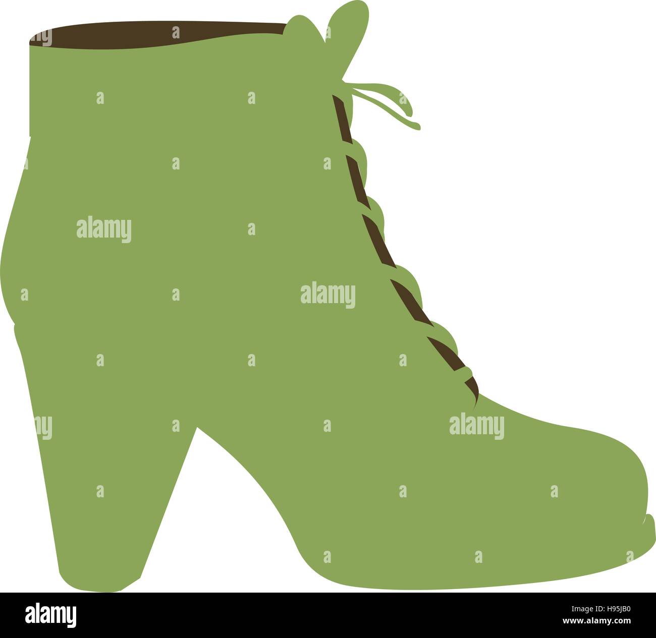 Walking boot with high heel Stock Vector Images - Alamy