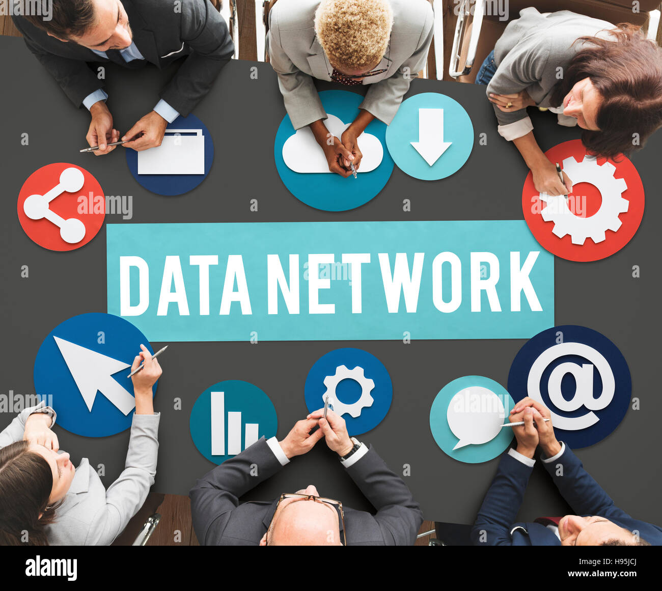 Data Network Technology Connection Concept Stock Photo - Alamy