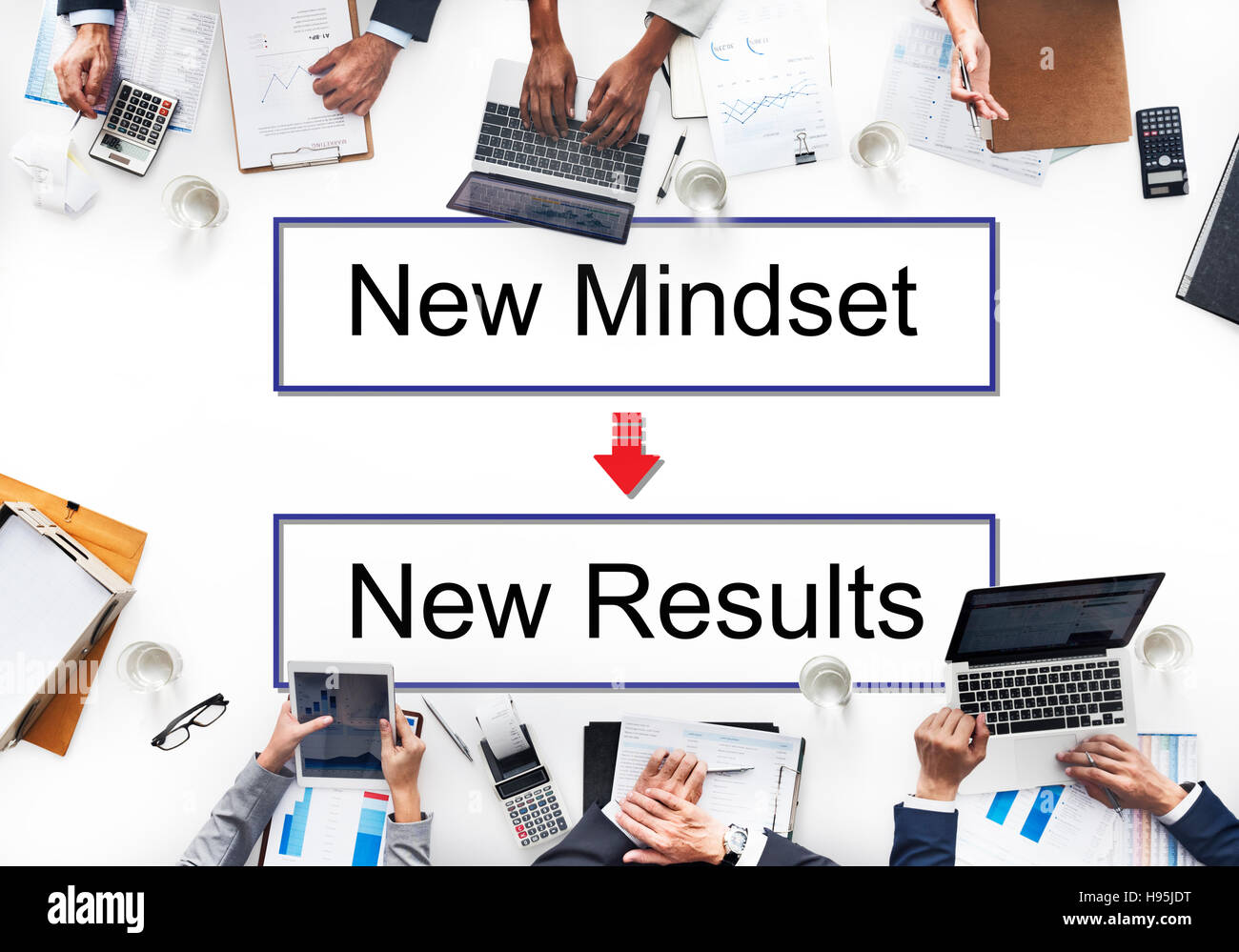 Mindset Opposite Positivity Negativity Thinking Concept Stock Photo - Alamy