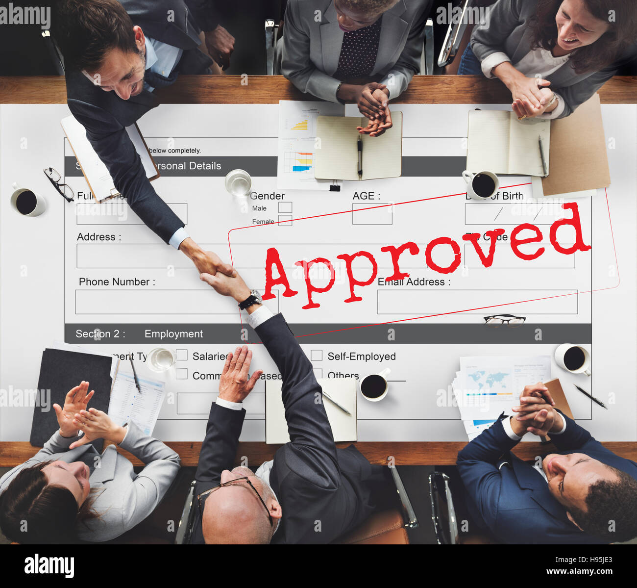 Approved Agreement Authority Guarantee Permit Concept Stock Photo - Alamy