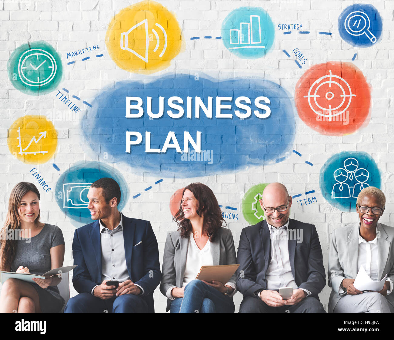 Multiethnic People Business Plan Concept Stock Photo - Alamy