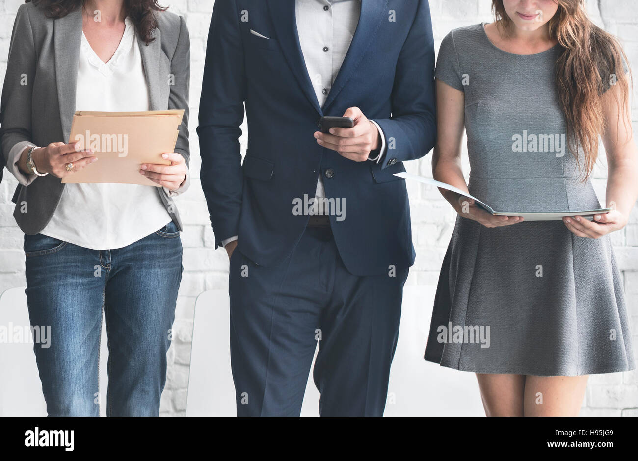 Business People Meeting Corporate Digital Device Connection Concept ...