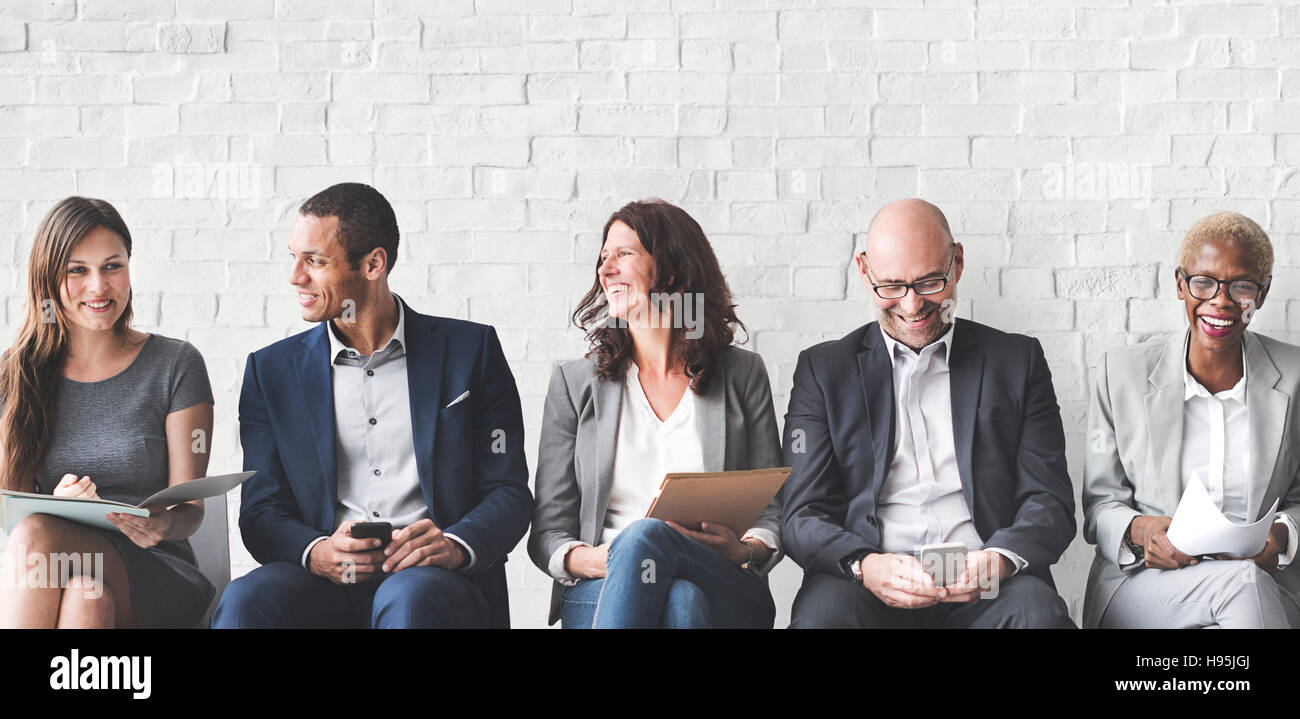 Business People Meeting Corporate Digital Device Connection Concept ...