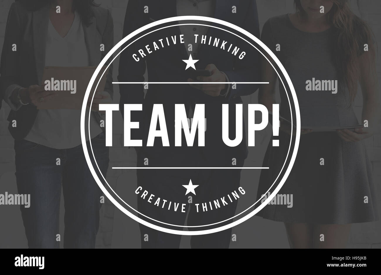 Team Up Unity Connection Cooperation Partnership Collaboration Concept ...