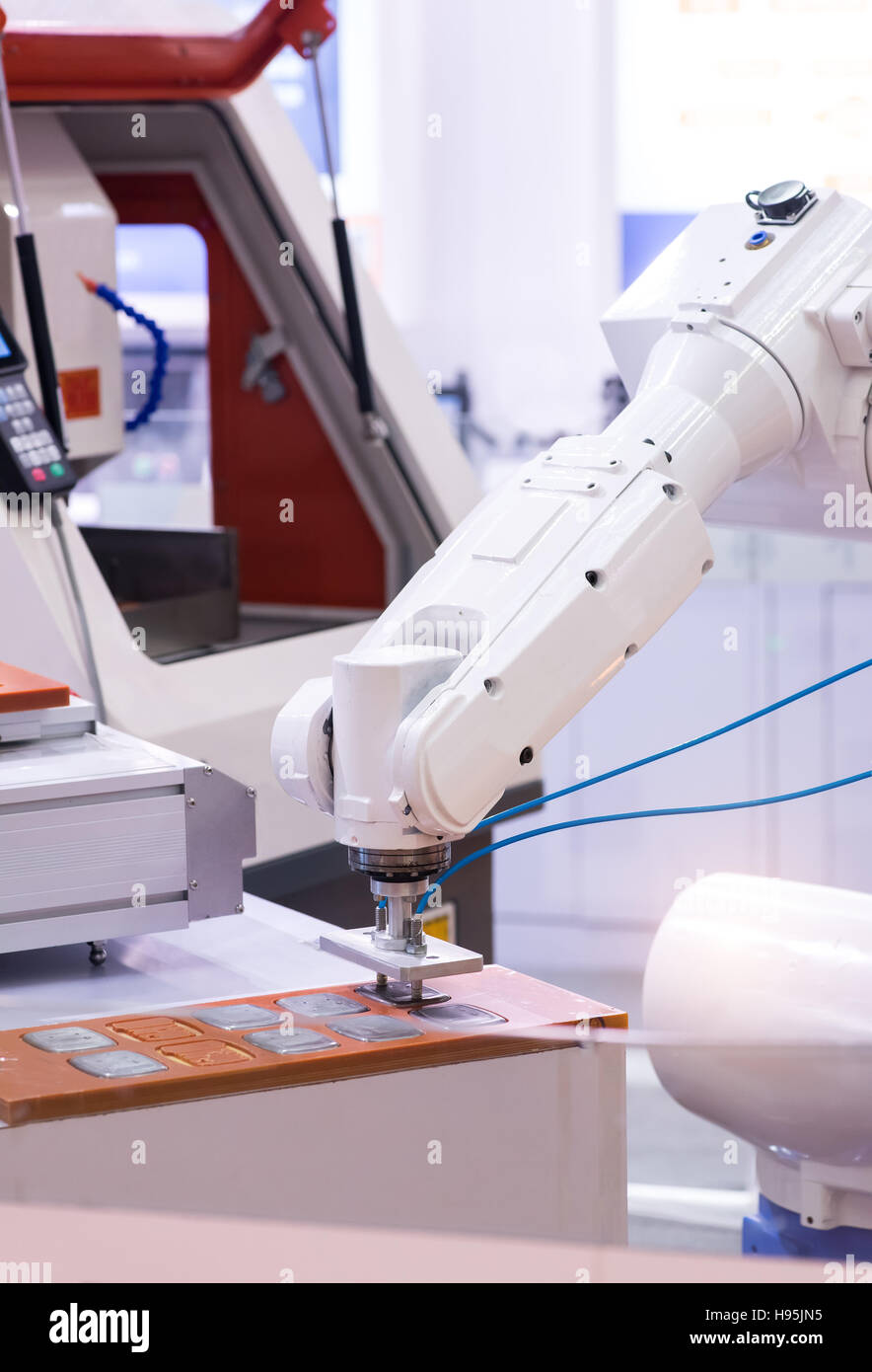 robotic system for automatic checking of printed circuit boards Stock ...