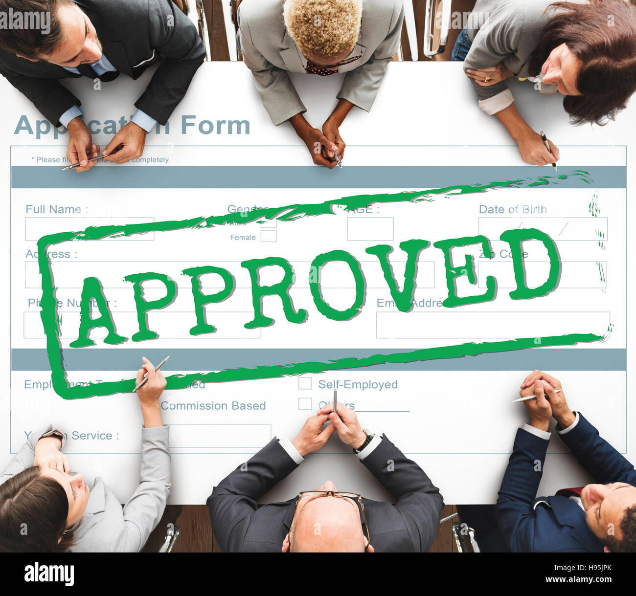 Approved Agreement Allowed Validation Concept Stock Photo - Alamy