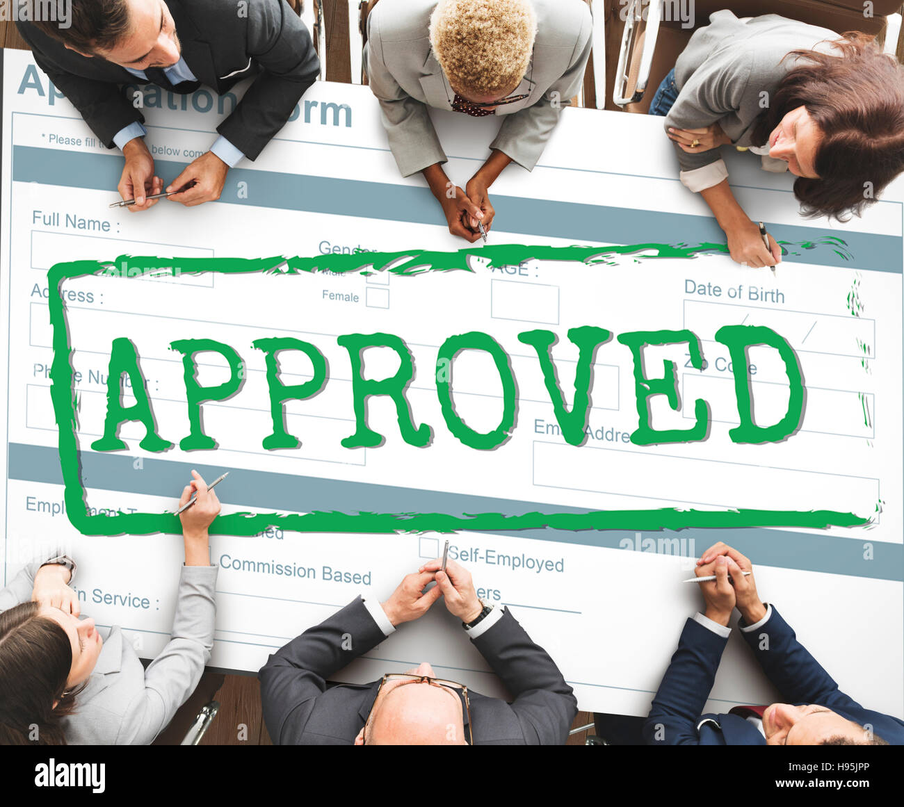 Approved Agreement Allowed Validation Concept Stock Photo - Alamy