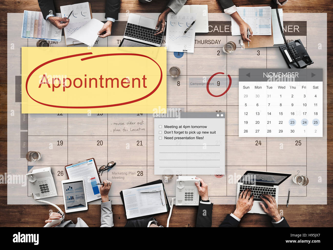 Appointment Planner Schedule Planning To Do List Concept Stock Photo ...