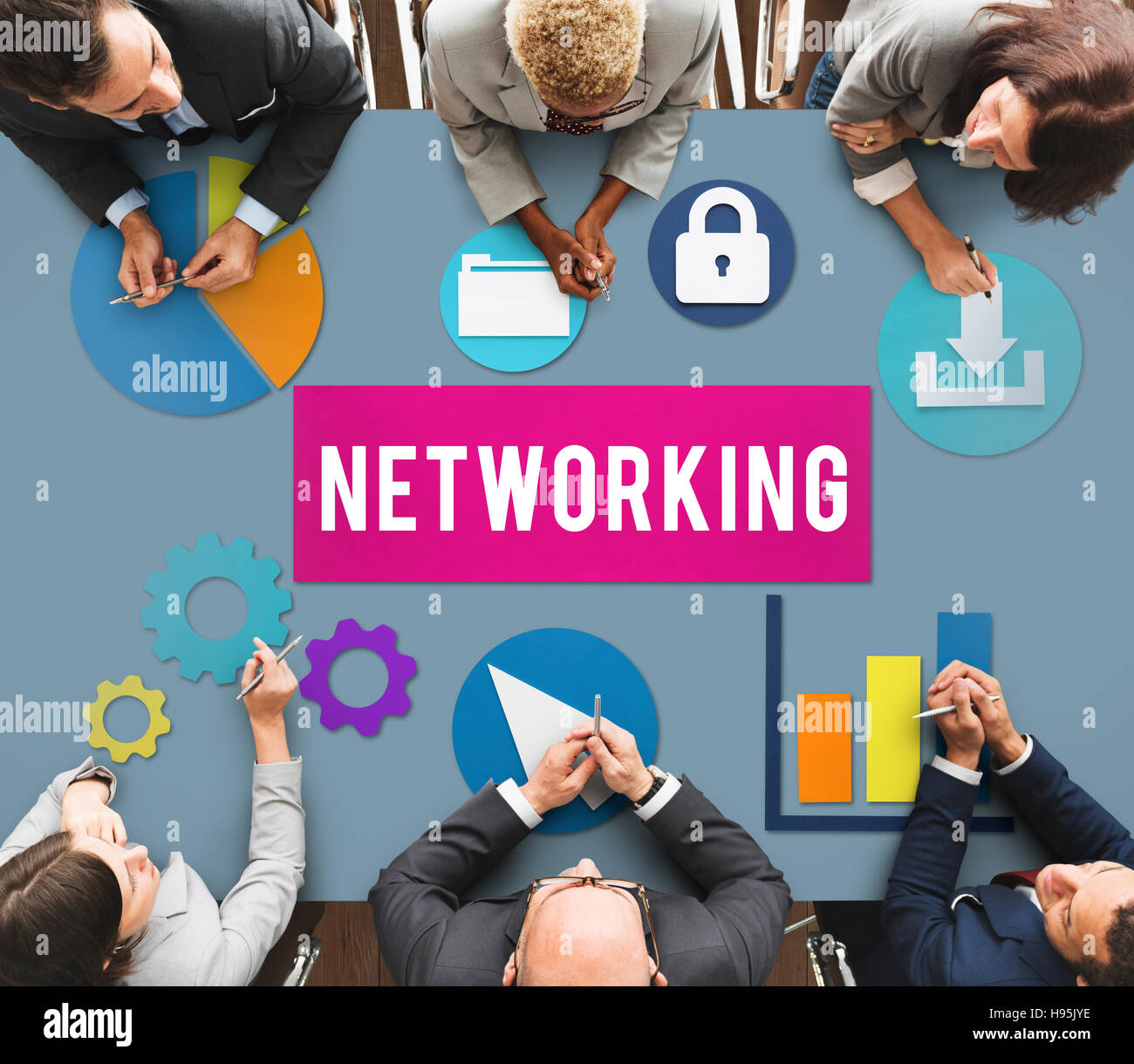 Networking Network Internet Connection Concept Stock Photo - Alamy