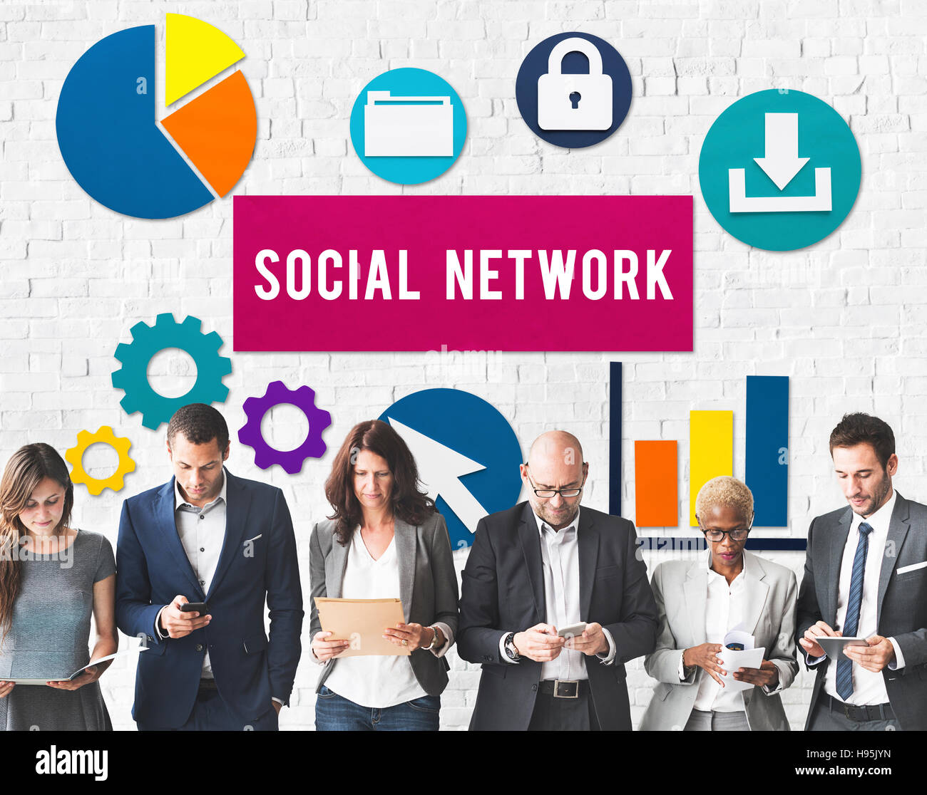 Social Media Network Internet Connection Concept Stock Photo - Alamy