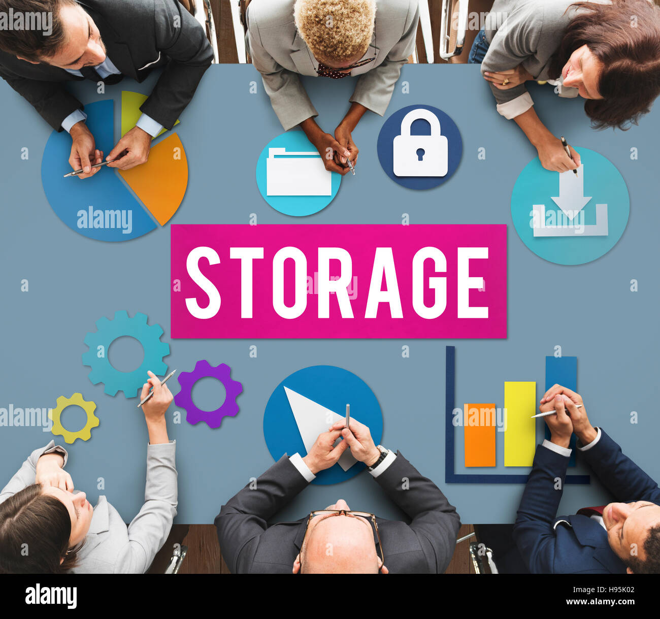 Storage Cloud Network Space Concept Stock Photo - Alamy