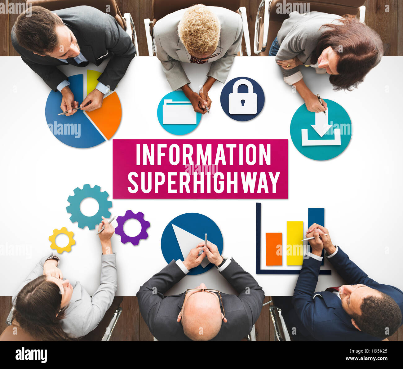 Information Super Highway Communication Network Concept Stock Photo - Alamy