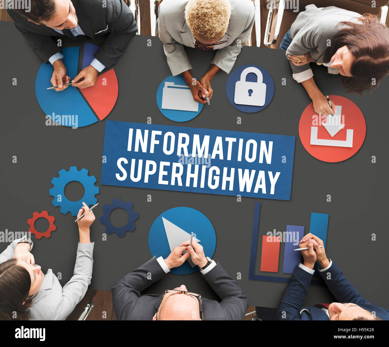 Information Super Highway Communication Network Concept Stock Photo - Alamy