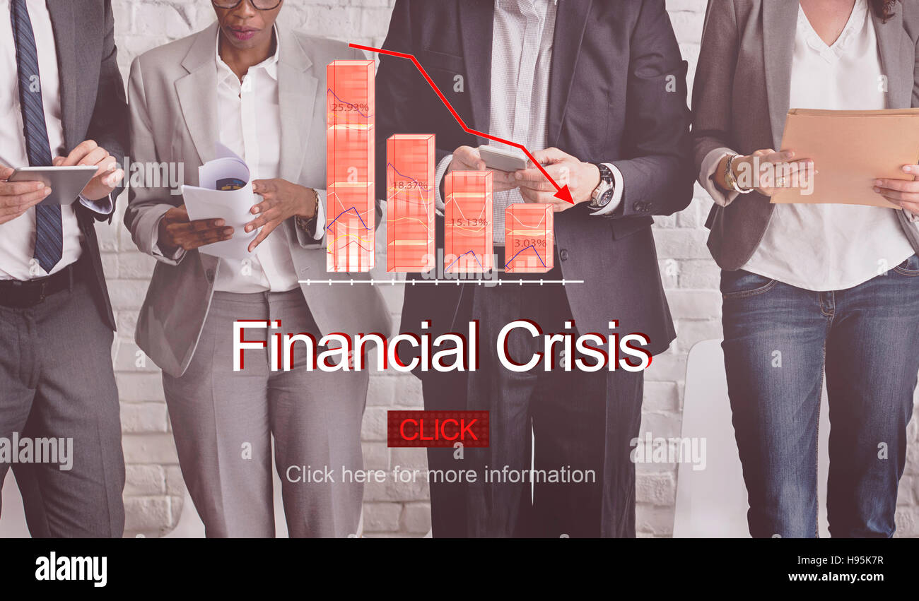Financial Crisis Depression Failure Decrease Concept Stock Photo - Alamy
