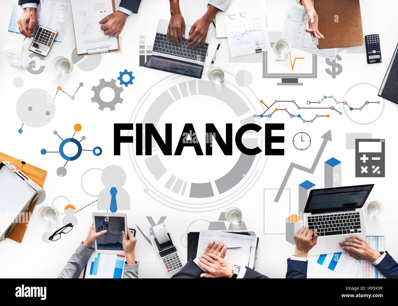 Finance Accounting Banking Economy Money Concept Stock Photo - Alamy