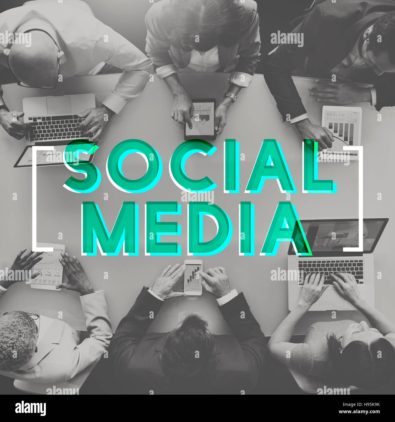 Social Media Connection Networking Chat Concept Stock Photo - Alamy