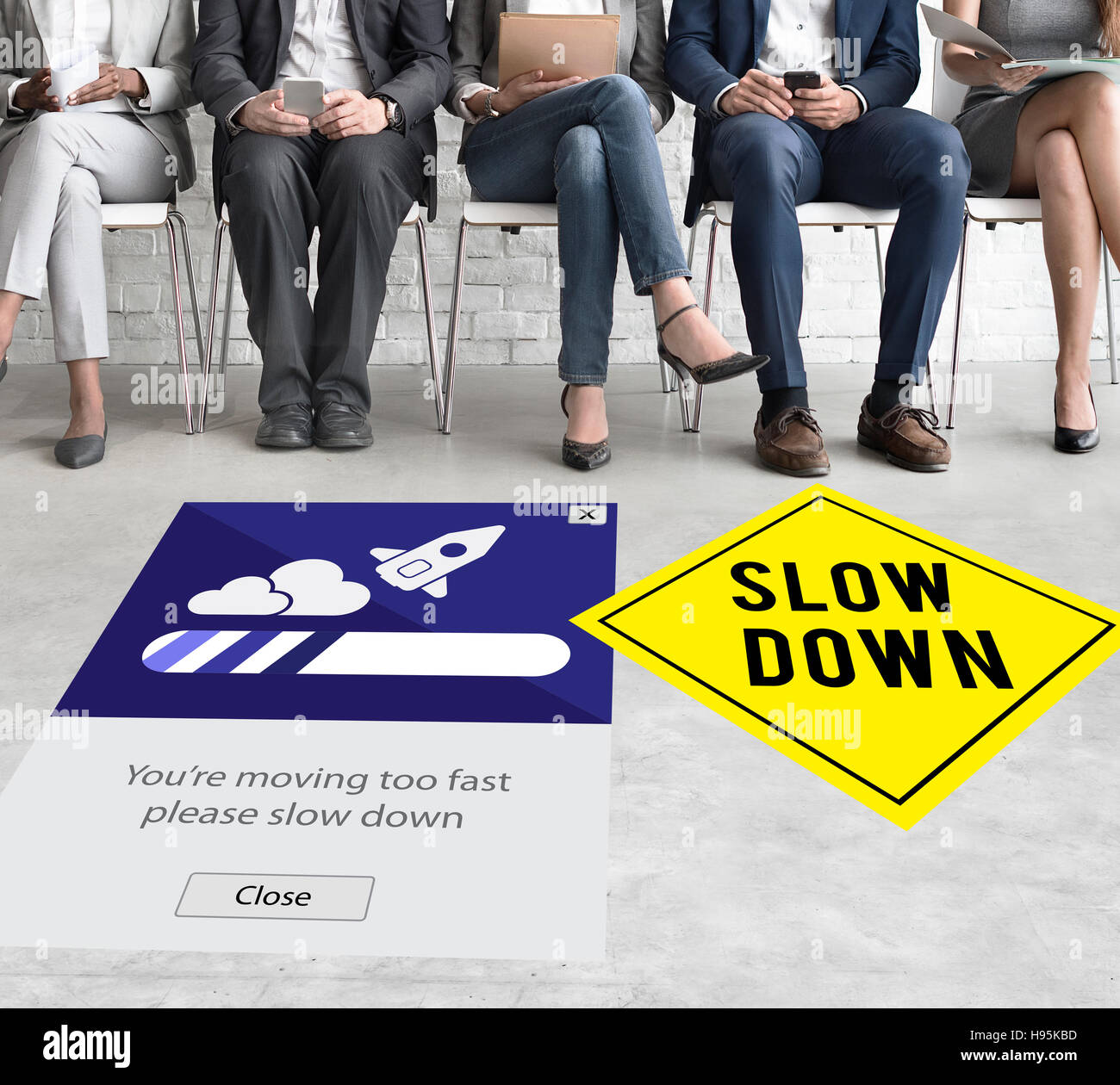 Keep Calm Reduce Speed Relax Slow Down Concept Stock Photo - Alamy