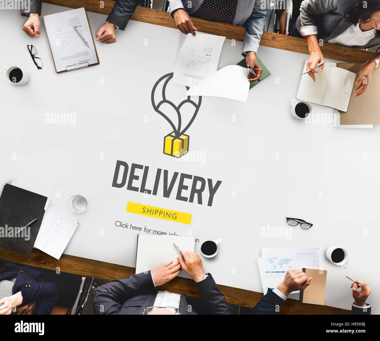 Delivery Courier Commodity Freight Goods Order Concept Stock Photo - Alamy