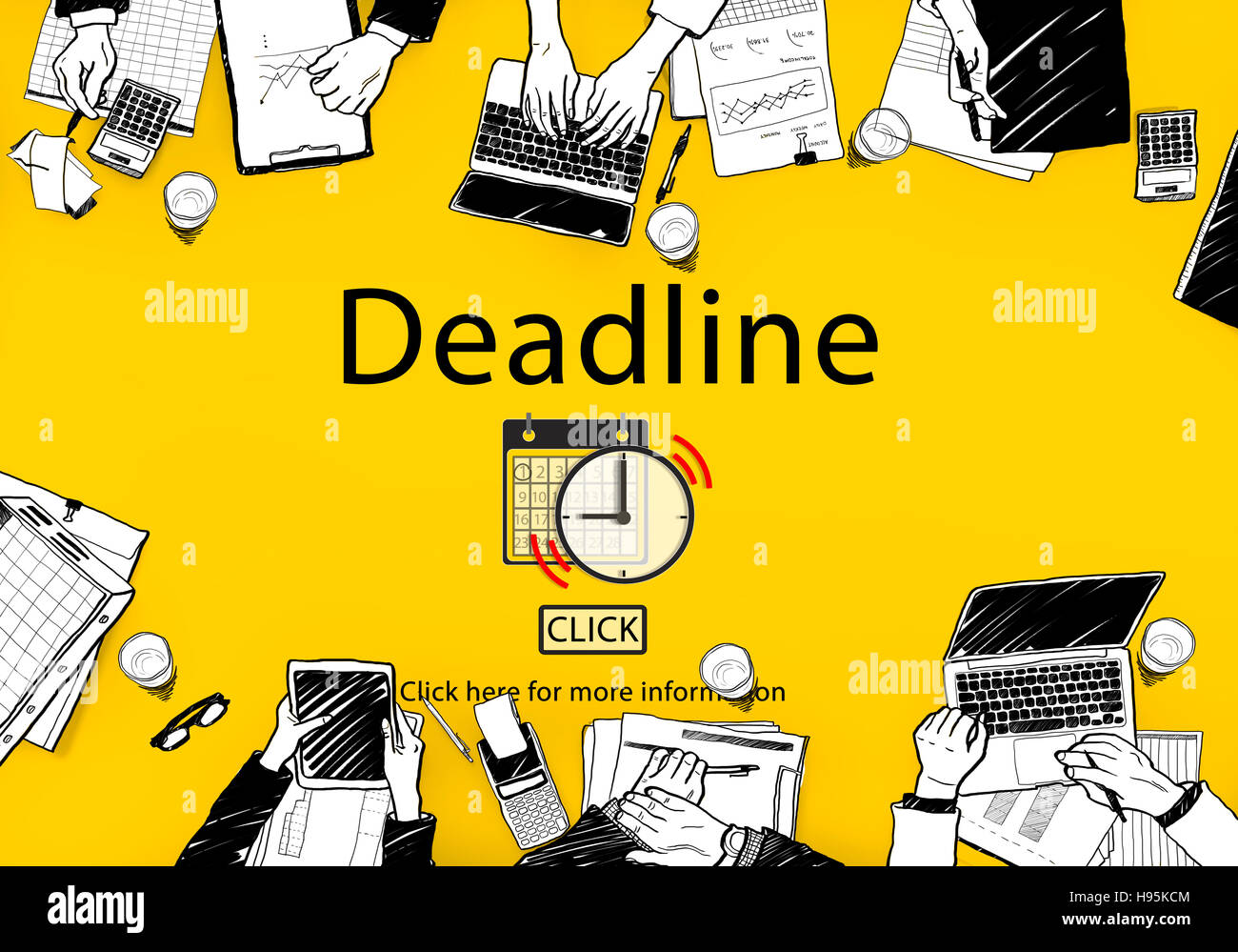 Deadline Target Notice Important Schedule Concept Stock Photo - Alamy