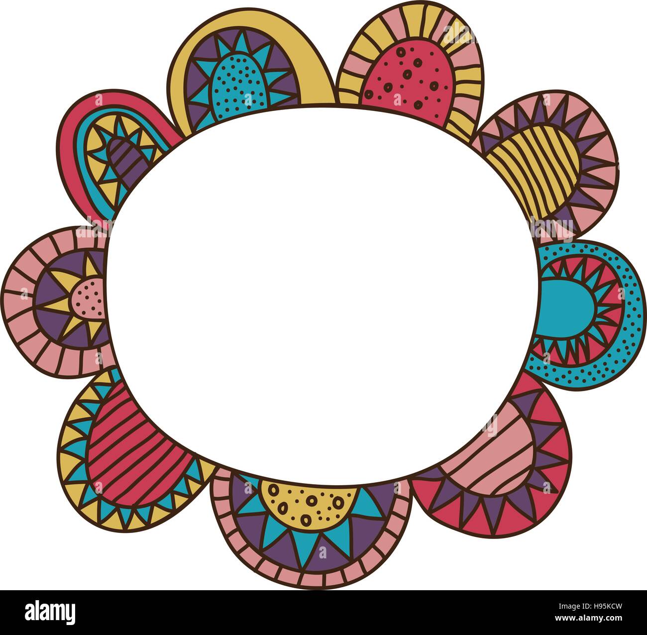 bohemian or boho style flower icon image Stock Vector Image & Art - Alamy