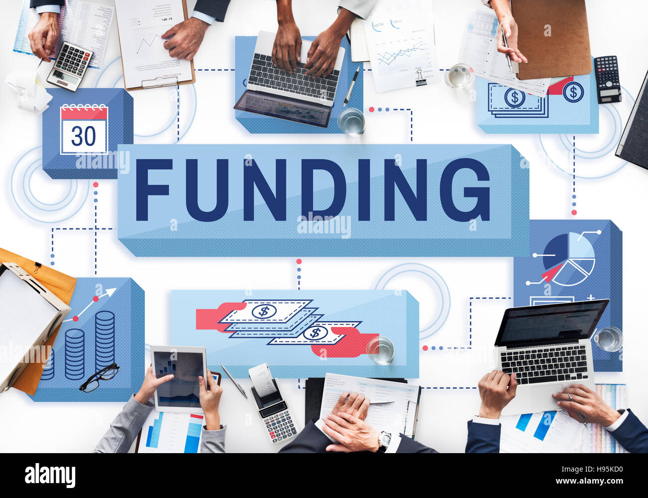 Funding Finance Management Graphics Concept Stock Photo - Alamy