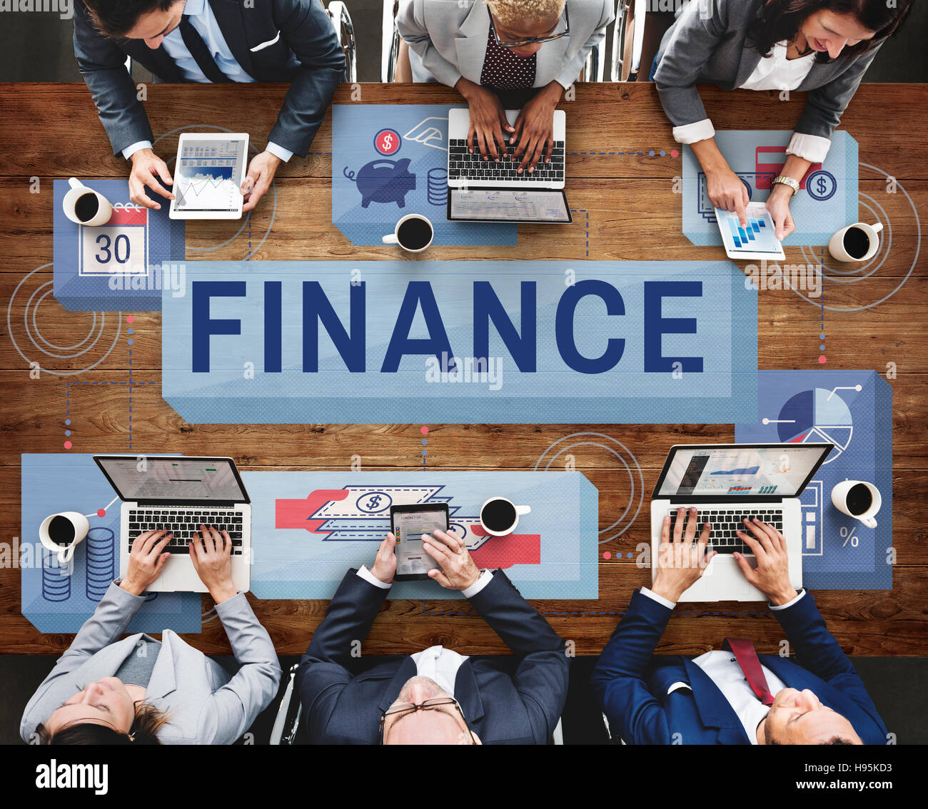 Finance Money Management Graphics Concept Stock Photo - Alamy