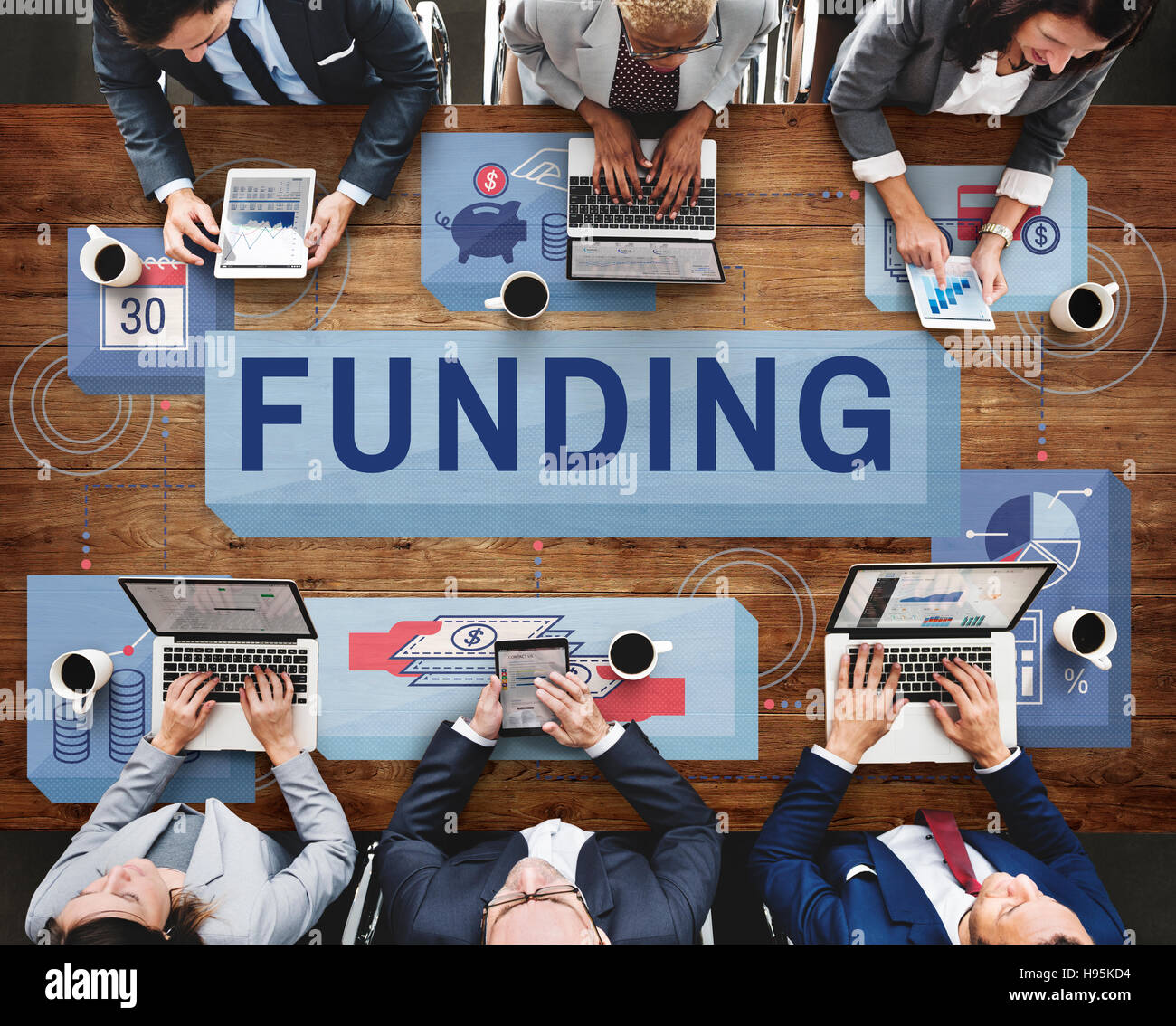 Funding Finance Management Graphics Concept Stock Photo - Alamy