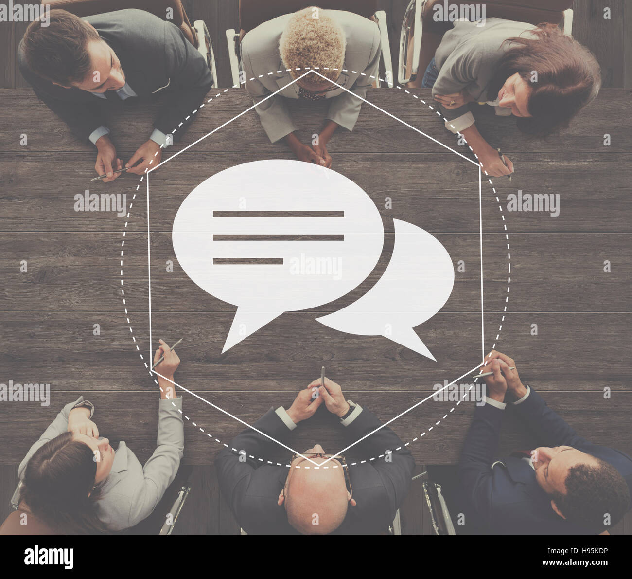 Messenger Discussion Community Technology Graphic Concept Stock Photo ...