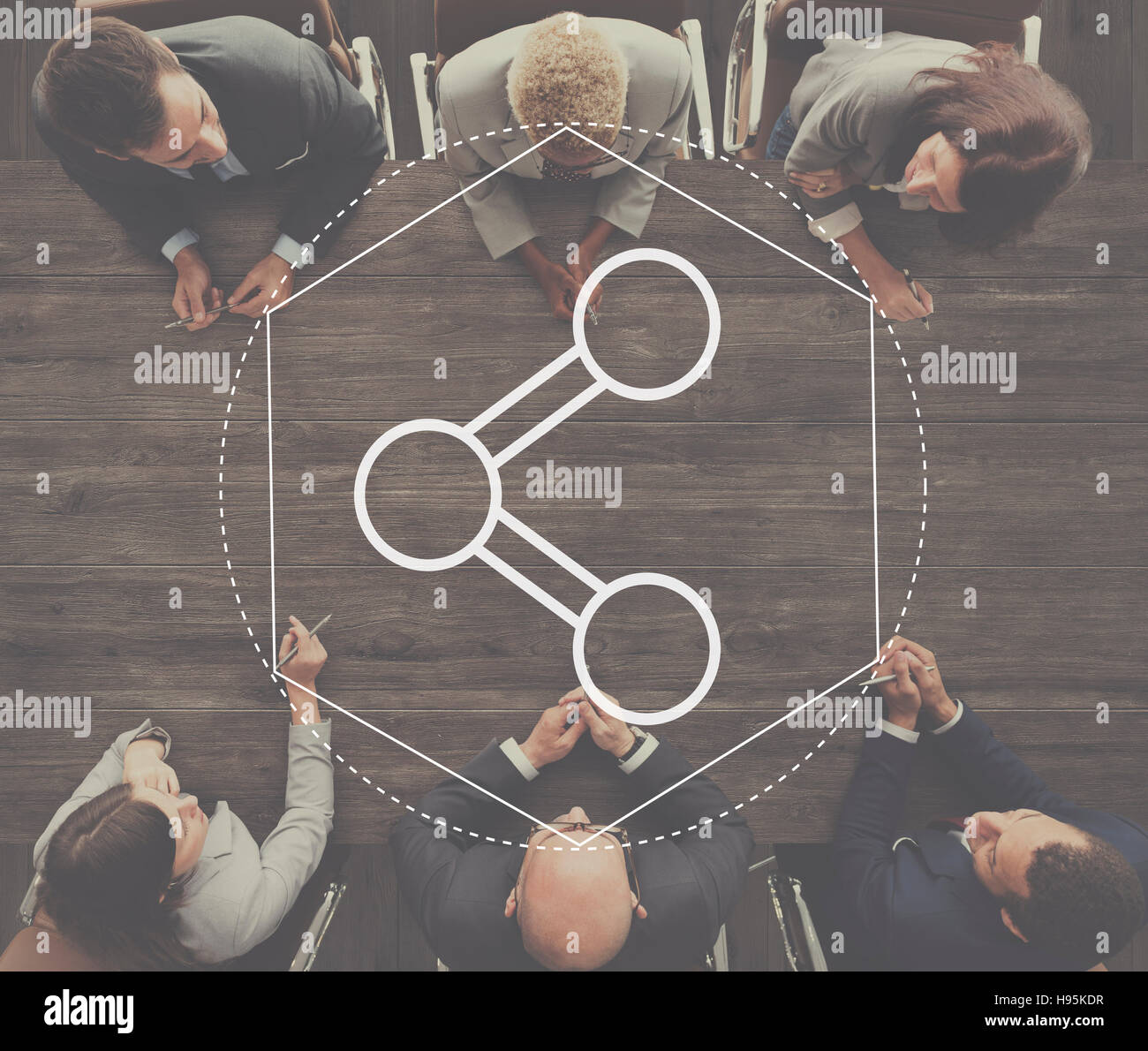 Link Sharing Information Technology Graphic Concept Stock Photo - Alamy