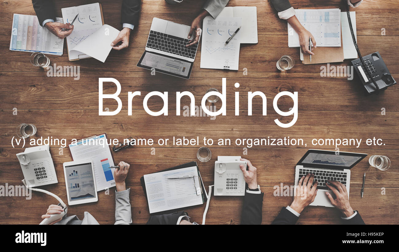 Branding Brand Copyright Label Logo Product Concept Stock Photo - Alamy