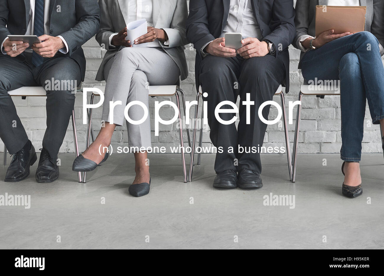 Proprietor Business Owner Founder Chairman Management Concept Stock ...