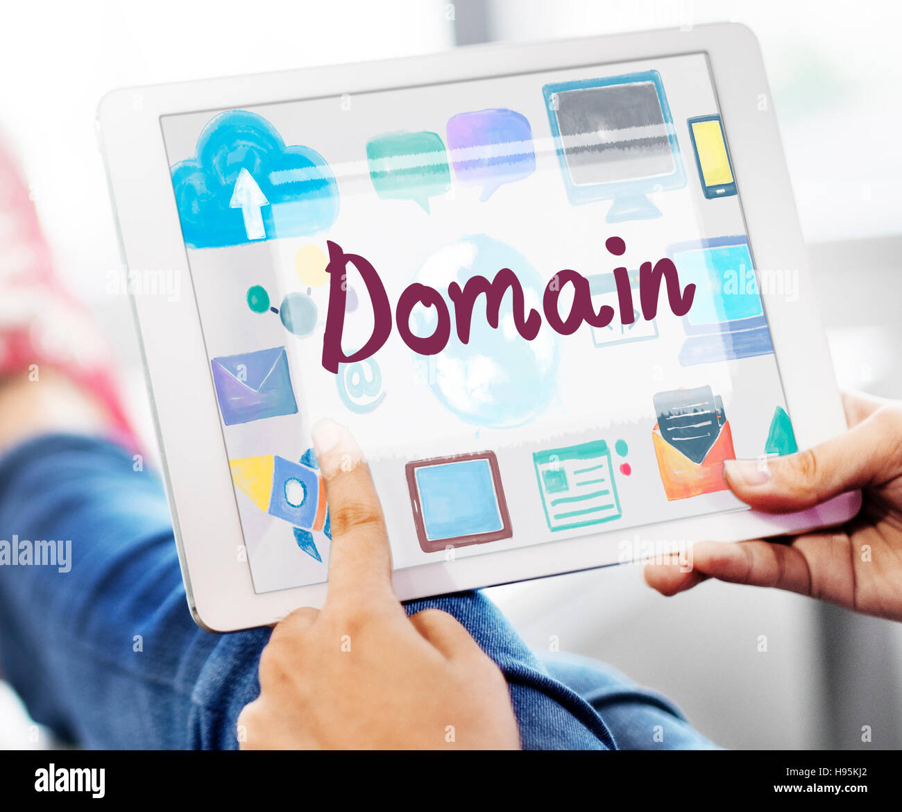 Domain Name Internet Online Network Connection Concept Stock Photo - Alamy