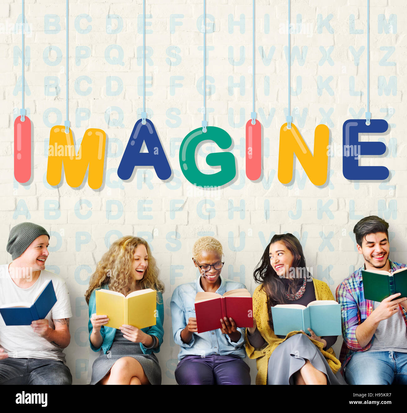 Imagine Creative Ideas Thinking Vision Dream Concept Stock Photo - Alamy