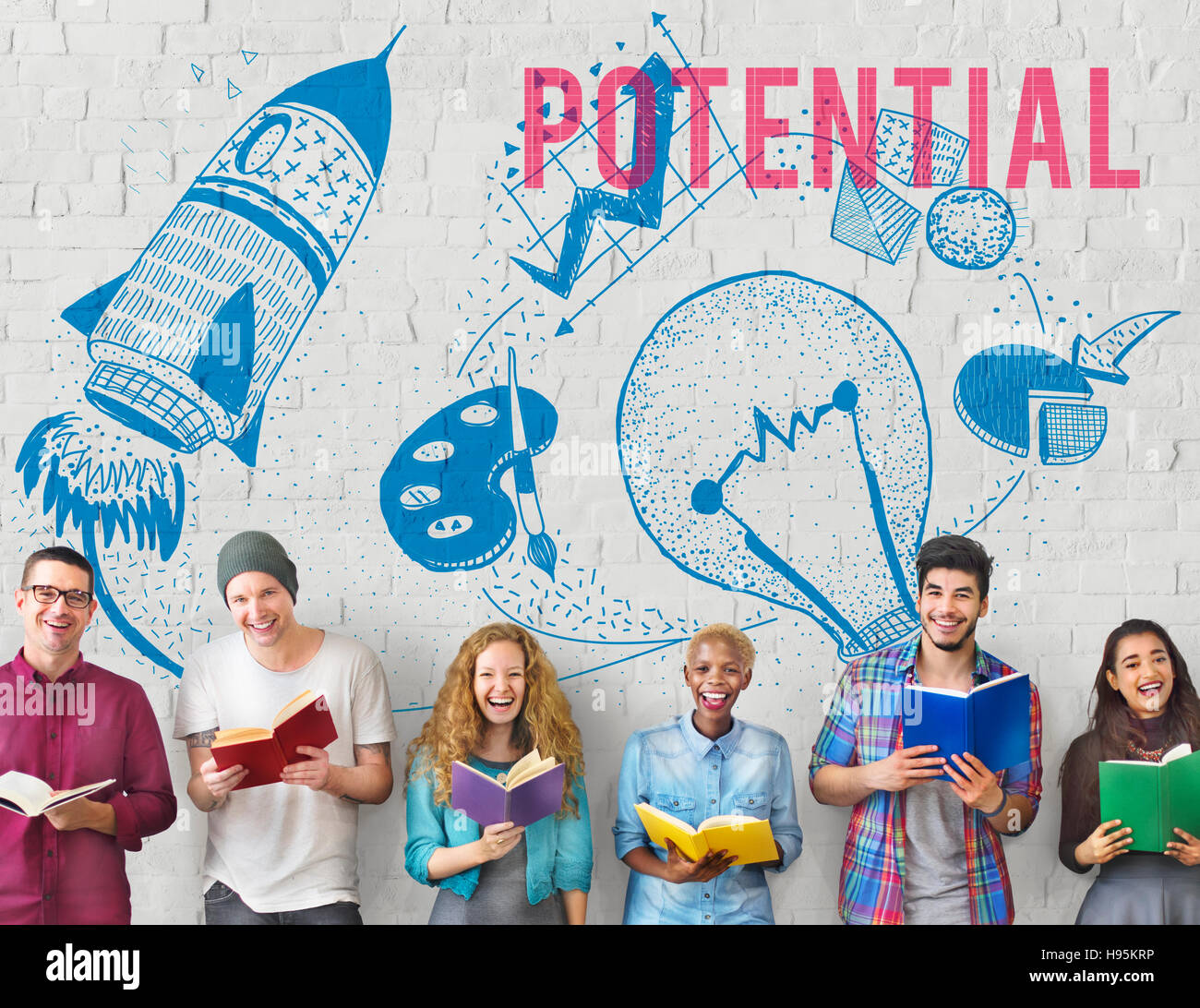 Potential Ideas Creativity Imagination Light Bulb Concept Stock Photo ...