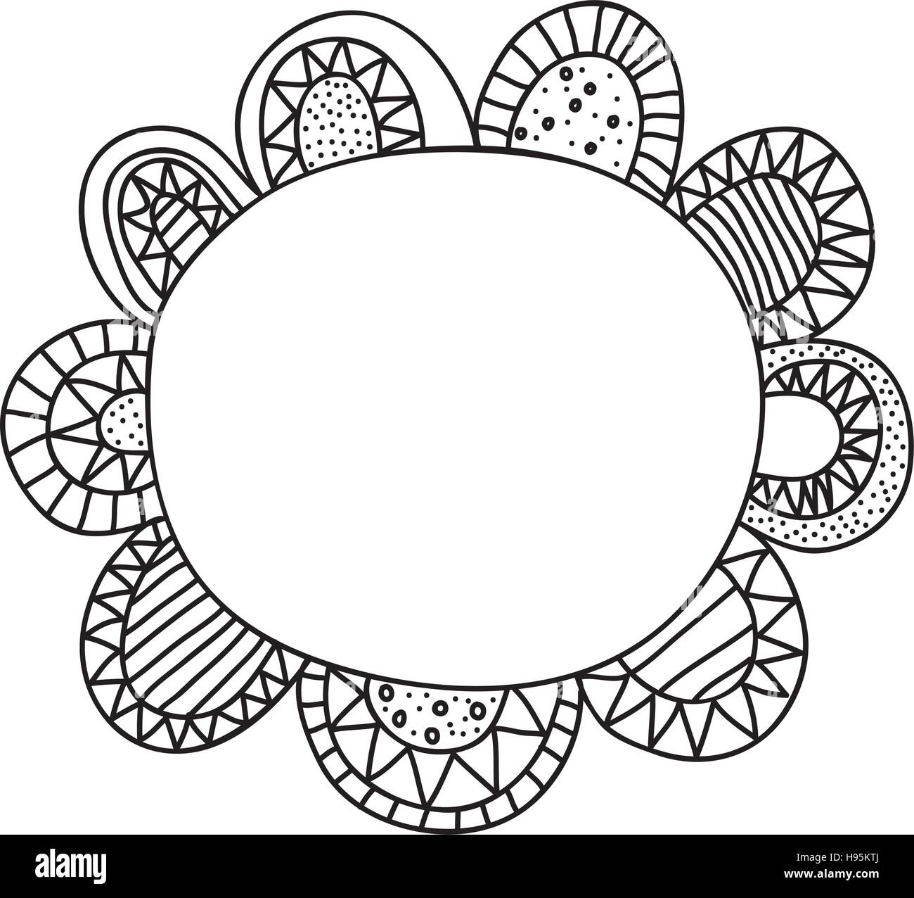 bohemian or boho style flower icon image Stock Vector Image & Art - Alamy