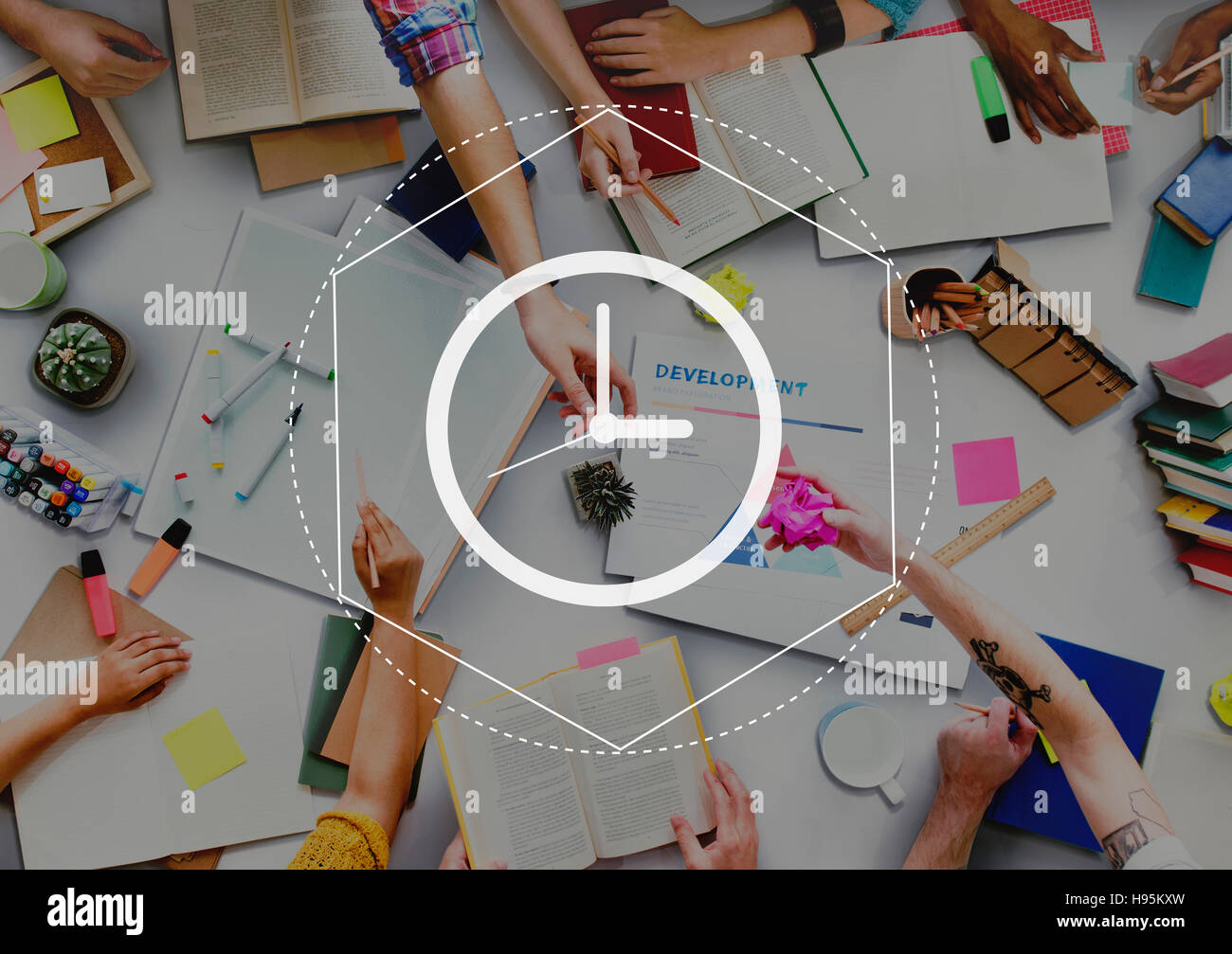 Time Management Duration Interval Graphic Concept Stock Photo - Alamy