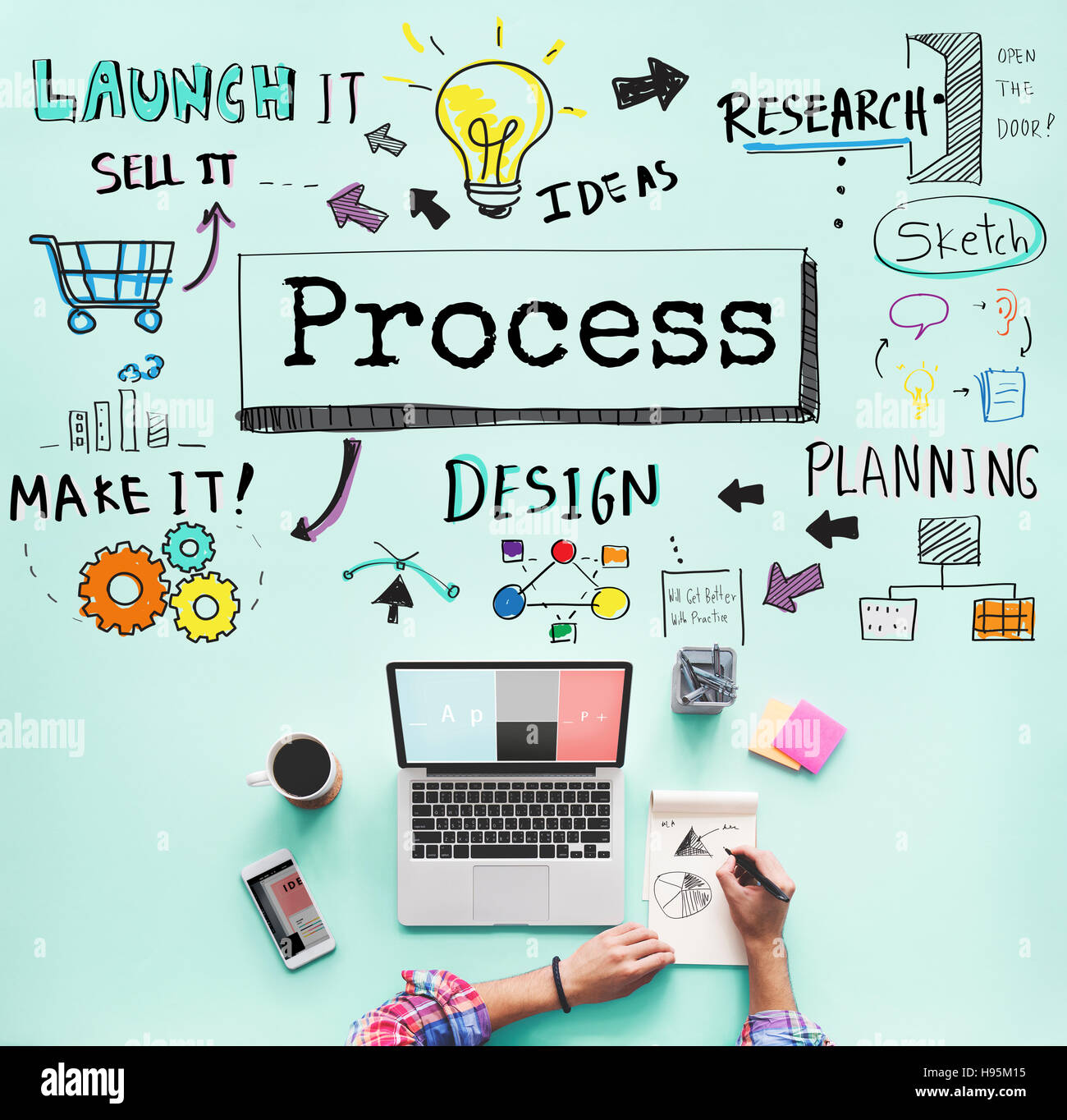 Process research sketch planning hi-res stock photography and images ...