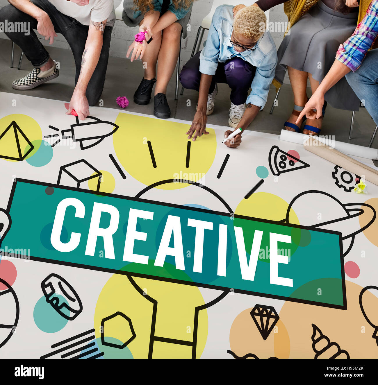 Creative Creativity Inspire Ideas Innovation Concept Stock Photo - Alamy
