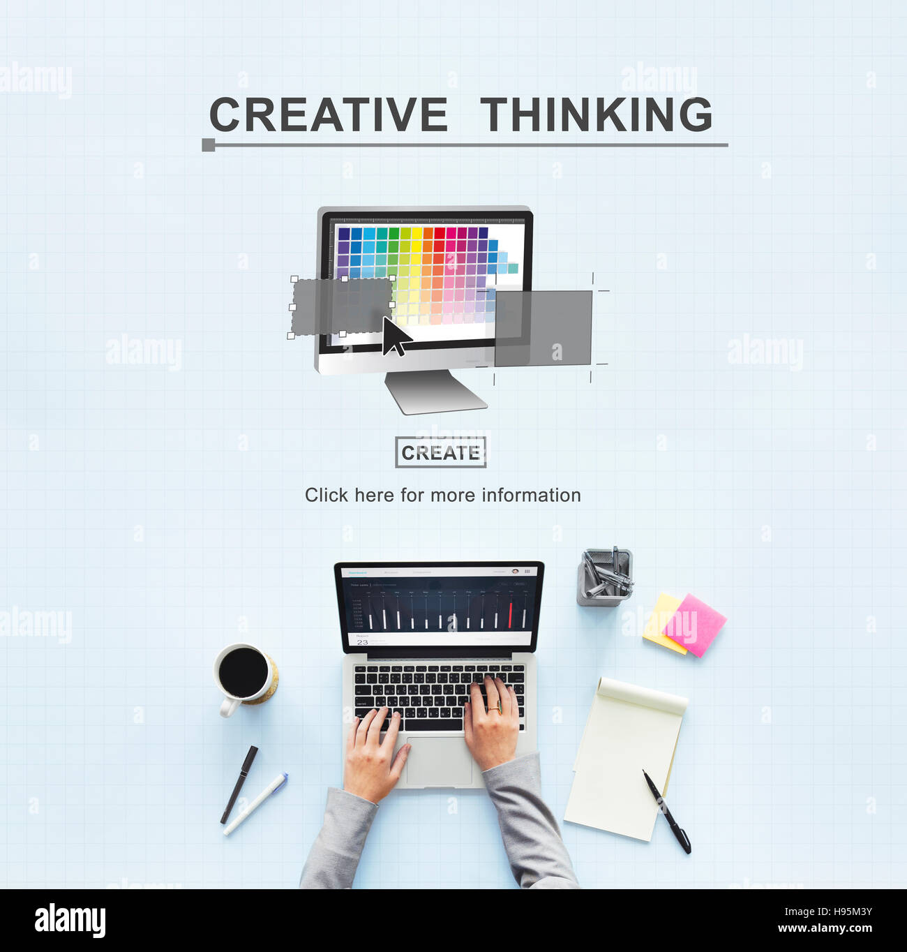 Creative Thinking Design Imagination Inspiration Concept Stock Photo ...