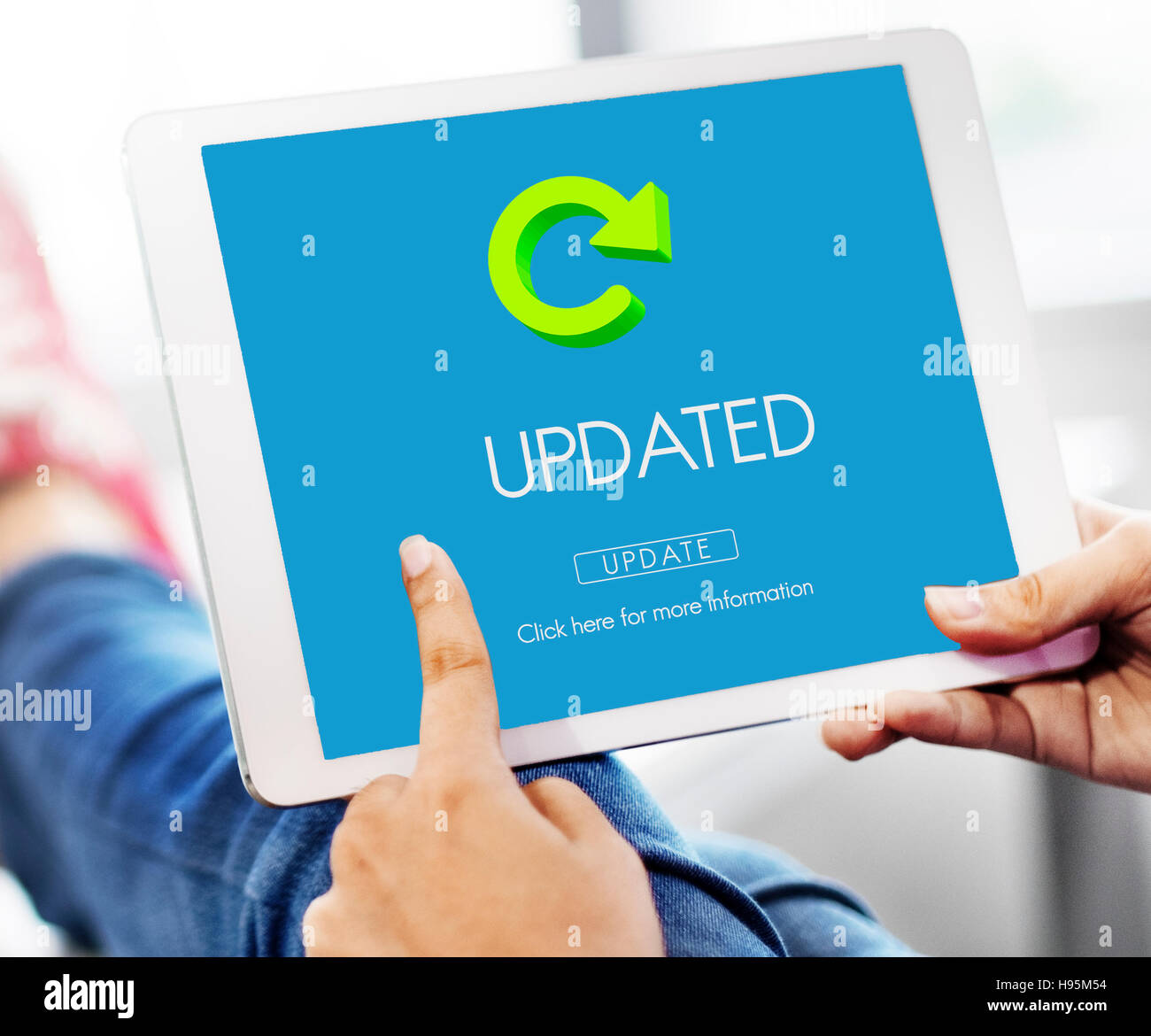 Updated Upgrade New Download Improvement Concept Stock Photo - Alamy