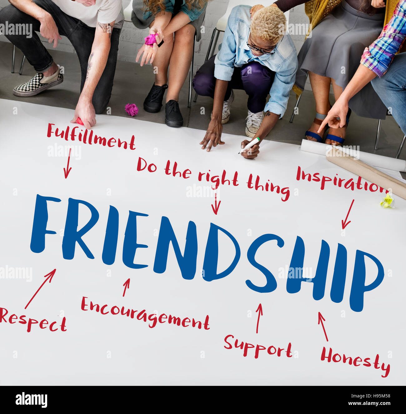 Best Friends Togetherness Harmony Concept Stock Photo - Alamy