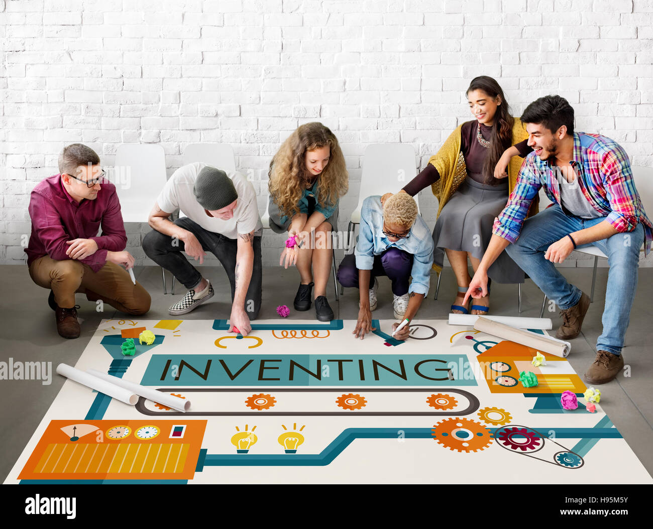 Inventing Innovation Create Creative Process Concept Stock Photo - Alamy