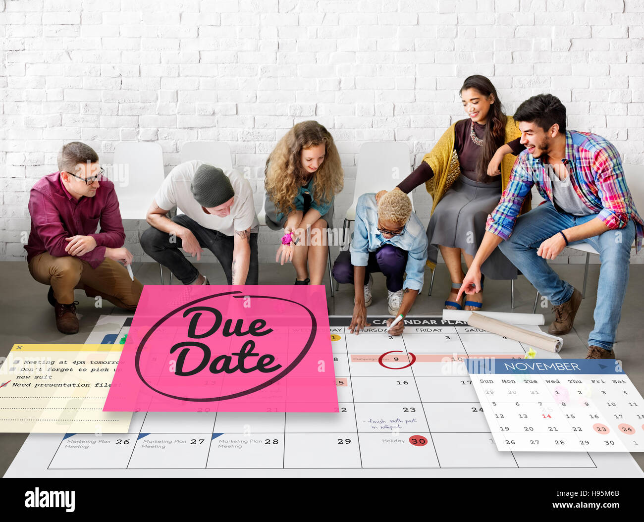 Due Date Appointment Day Event Important Concept Stock Photo - Alamy