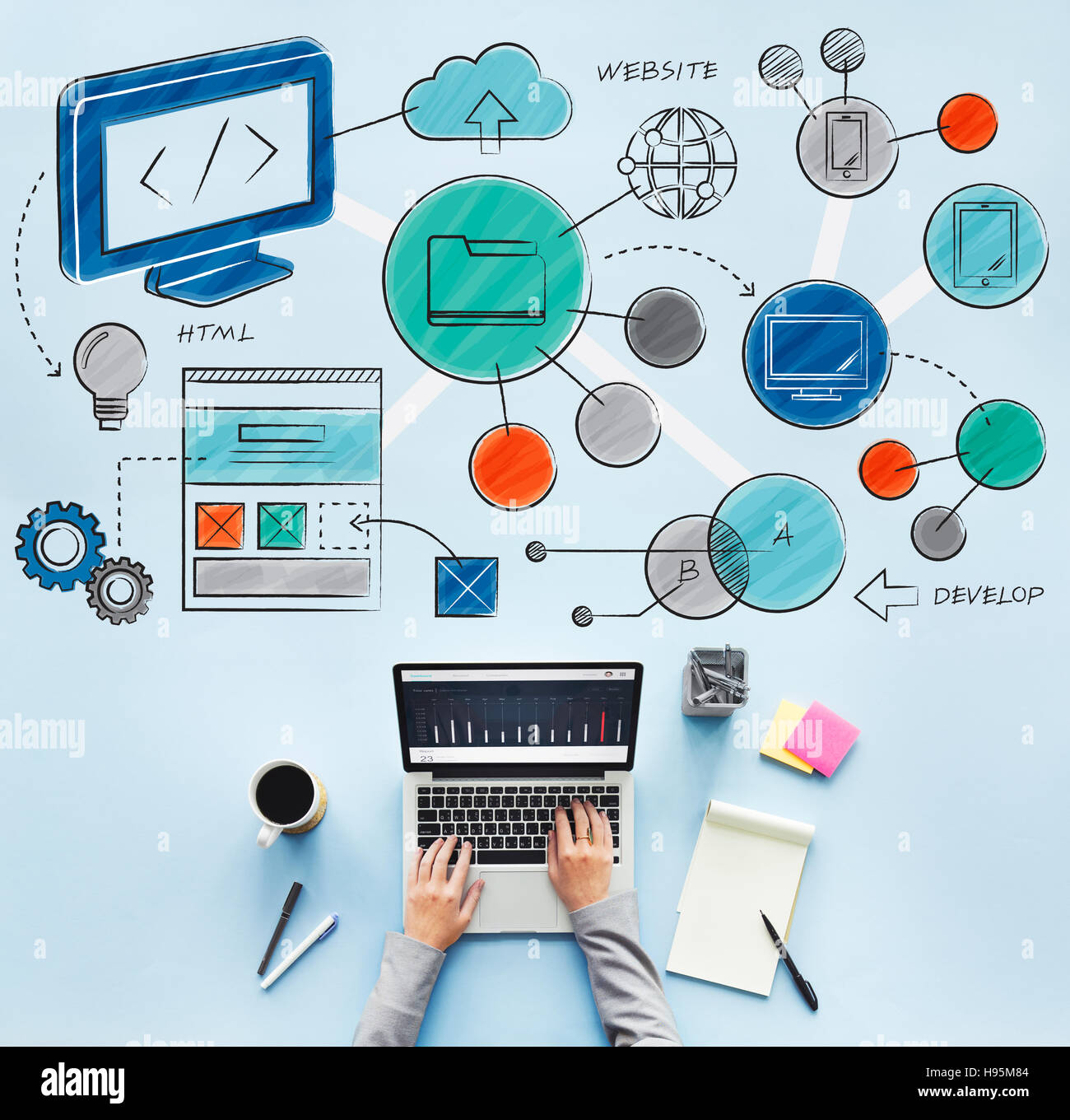 Website Technology Online Connection Concept Stock Photo - Alamy