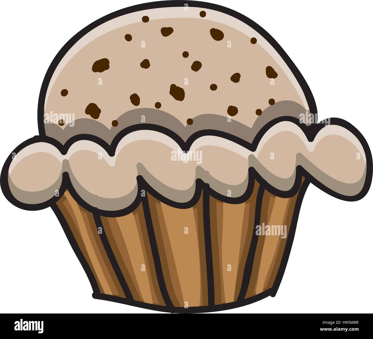 cupcake doodle icon image Stock Vector Image & Art - Alamy