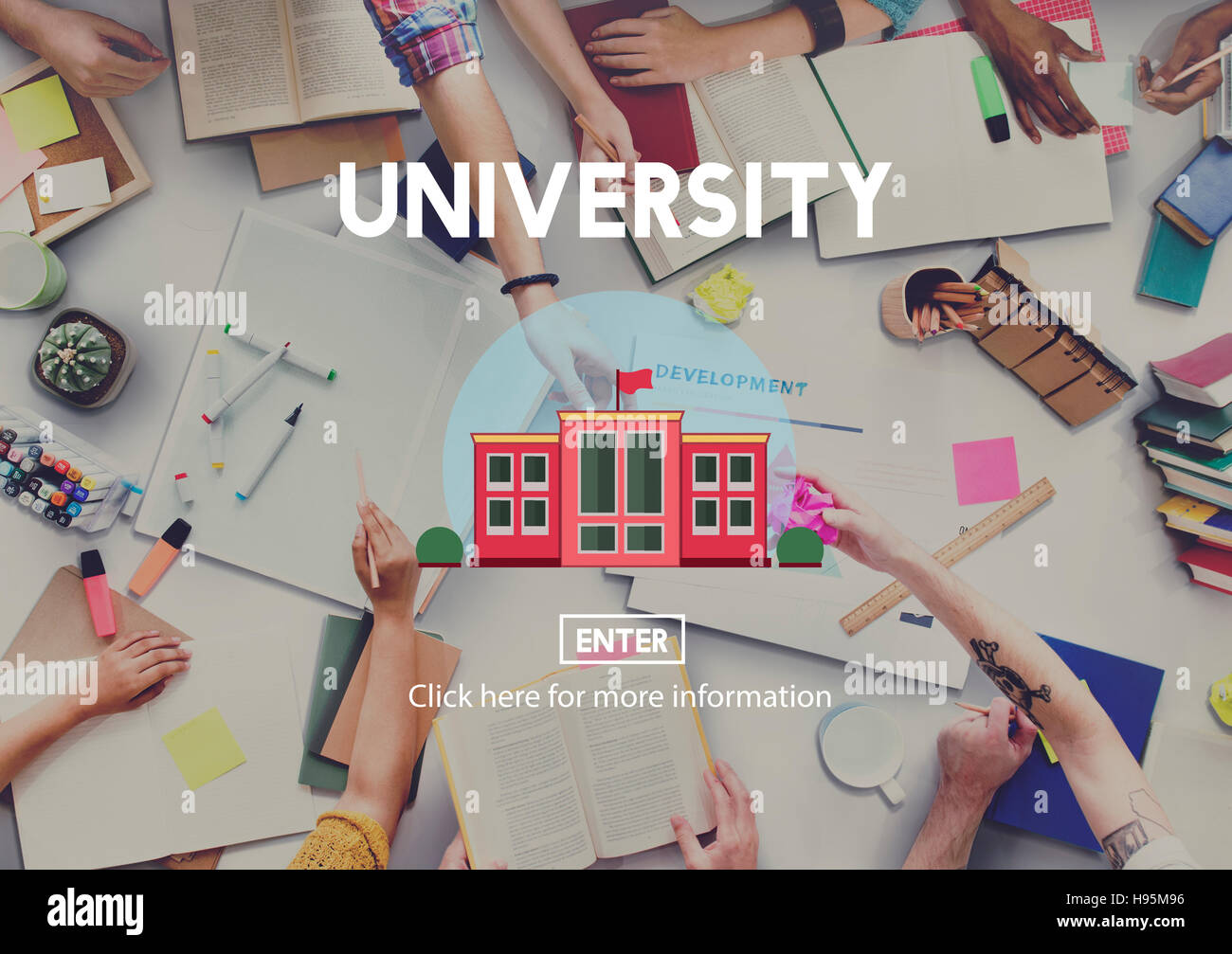 University Campus Education Knowledge School Concept Stock Photo - Alamy