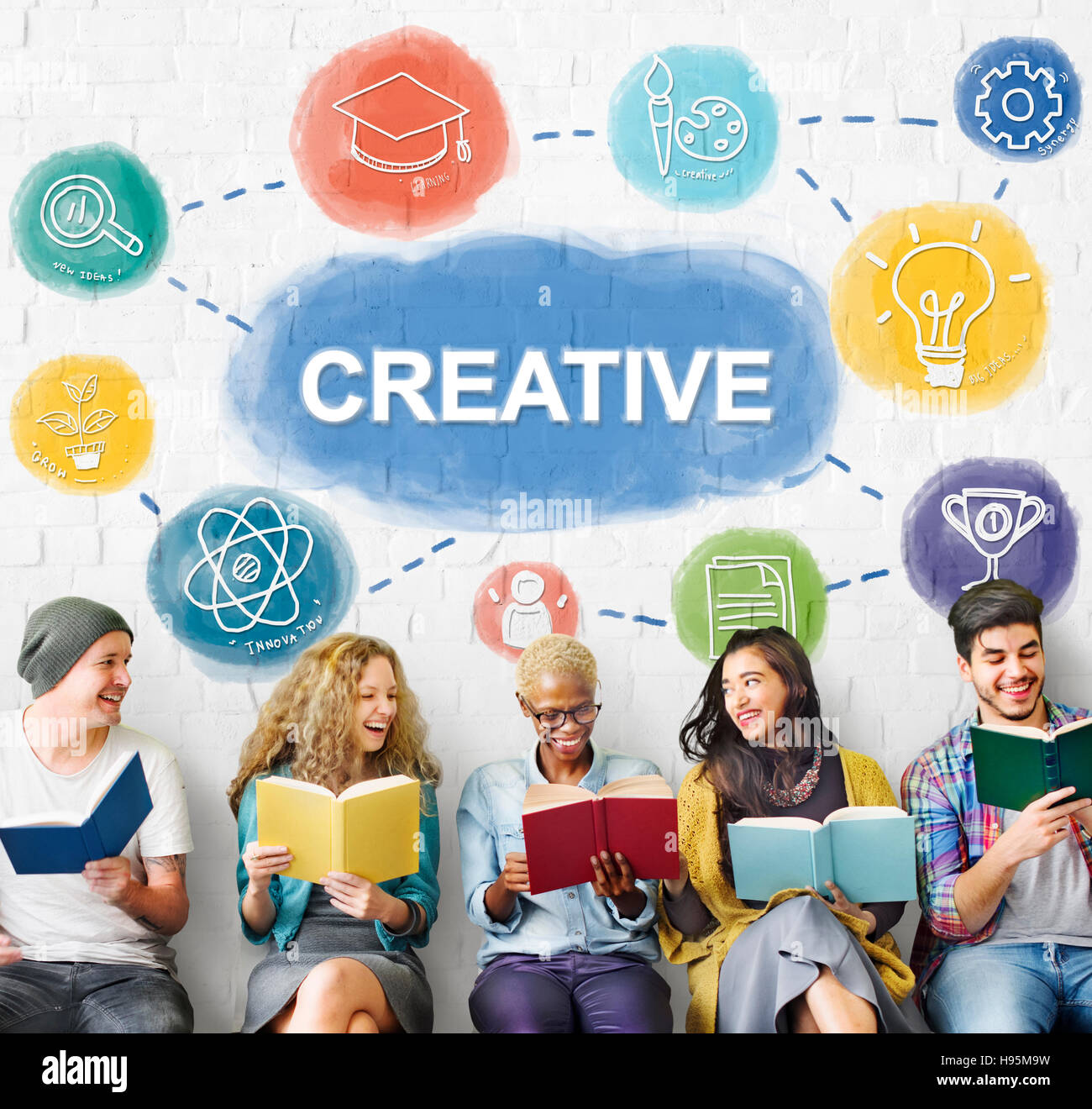 Creative Think Big Brainstorming Graphic Concept Stock Photo - Alamy